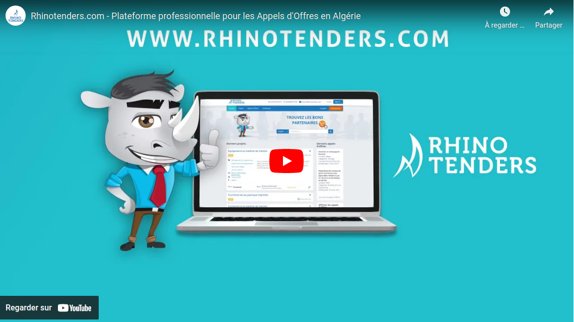 Rhinotenders | Appel d'Offres Algérie Baosem Bomop Journaux